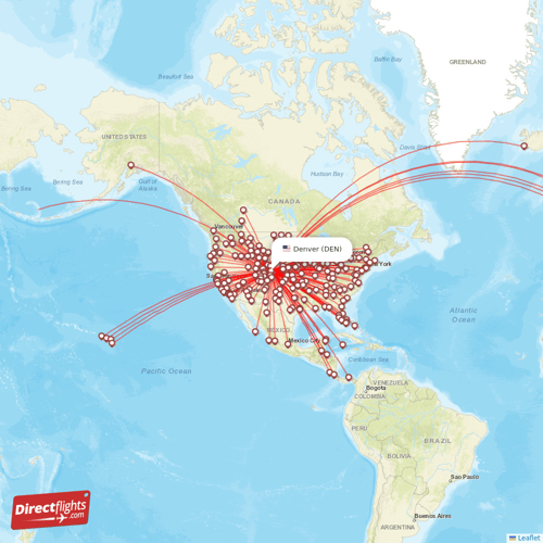 Easiest way to find direct flights to Denver - Directflights.com