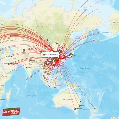 Find all directs to Shanghai, China - Directflights.com