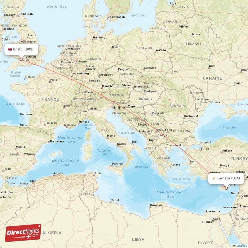 Direct flights from Bristol to Larnaca, BRS to LCA non-stop - Directflights.com