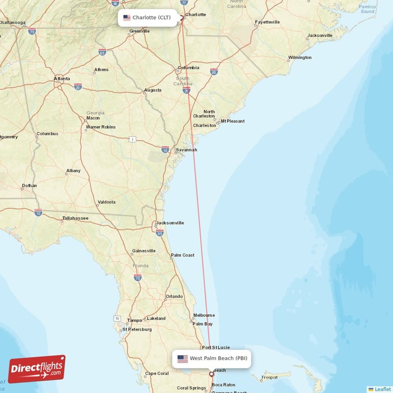 Direct flights from Charlotte to West Palm Beach, CLT to PBI non-stop ...