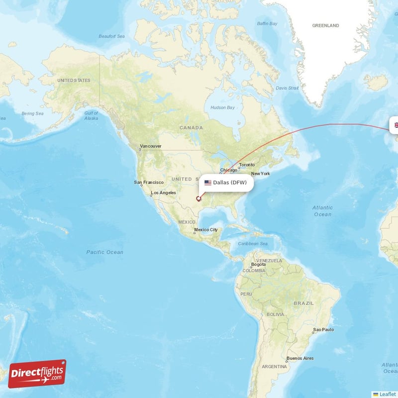 Direct flights from Dallas to London, DFW to LHR non-stop ...