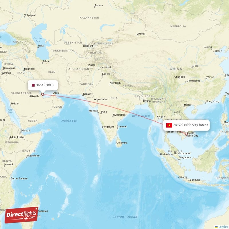 Direct flights from Doha to Ho Chi Minh City, DOH to SGN non-stop ...