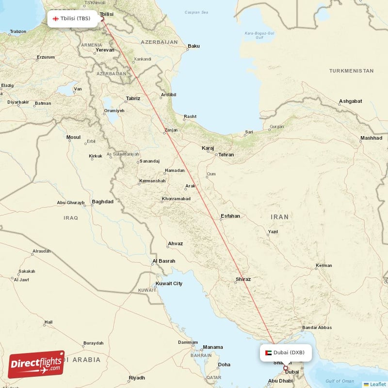 Direct flights from Dubai to Tbilisi, DXB to TBS non-stop ...