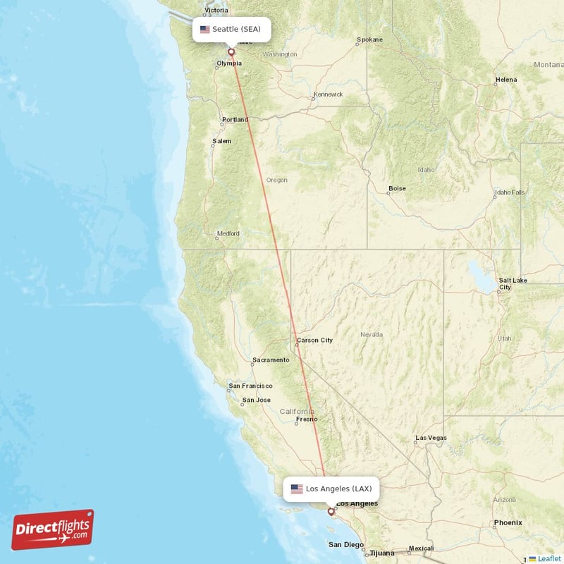 Direct flights from Seattle to Los Angeles, SEA to LAX non-stop ...