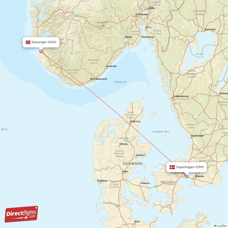 Direct flights from Stavanger to Copenhagen, SVG to CPH non-stop ...
